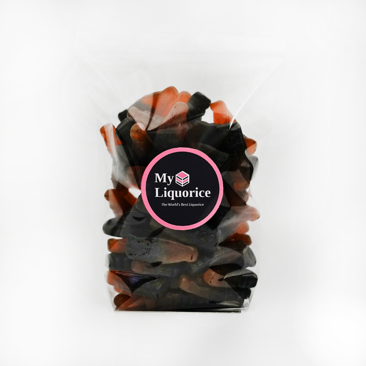 Cola & Liquorice Bottles - gummy sweets – My Liquorice